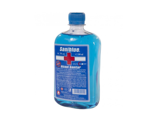 Alcool sanitar Saniblue, 70% vol., 500 ml