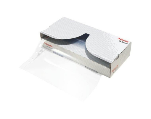 Dispenser cu folii de protectie ESSELTE, A4, cristal, 55 mic, 40 buc/cutie