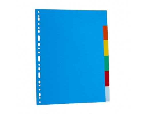 Separatoare carton color, A4, 180g/mp, 24 culori/set, Optima