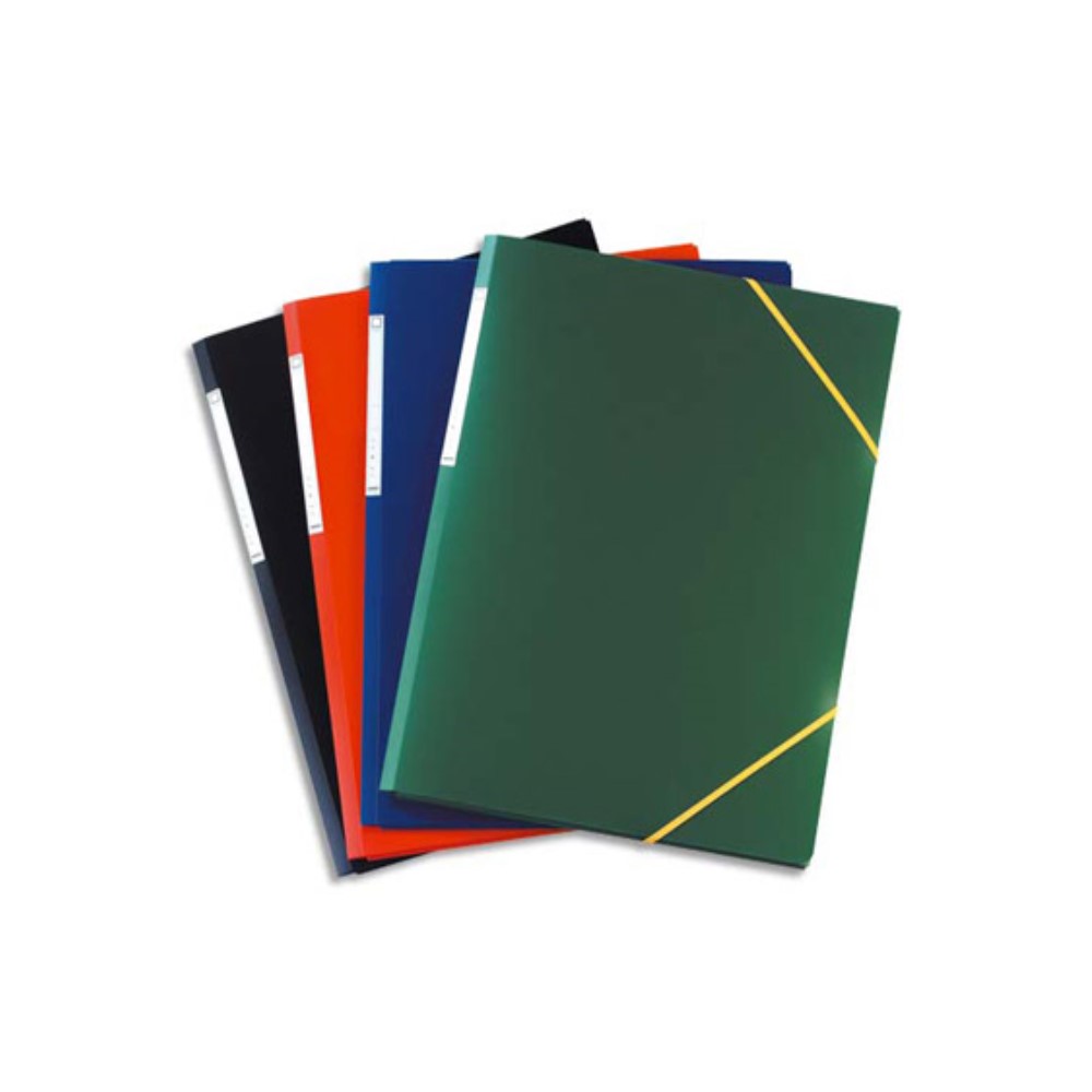 Mapa din plastic A3, cu elastic, OXFORD Memphis - 4 culor asortate