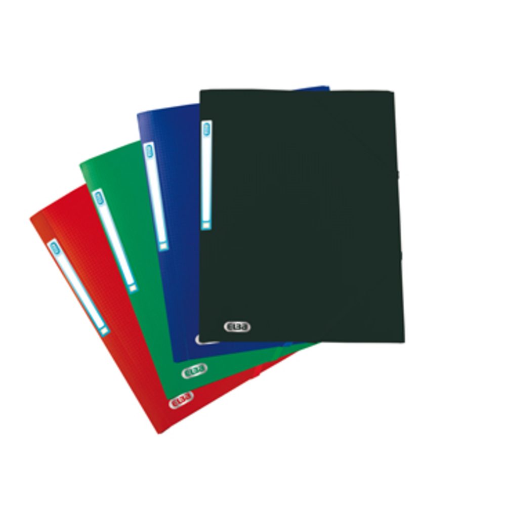 Mapa din plastic A3, cu elastic, OXFORD Memphis - 4 culor asortate