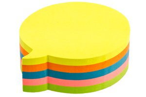 Notes adeziv hartie Kores 70 x 70 mm, 5 culori/set, 250 file, Dialog